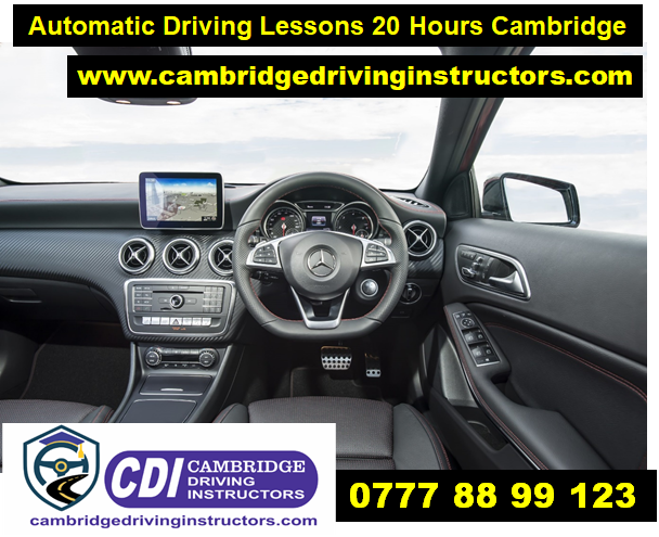 20 hour automatic driving lessons Cambridge