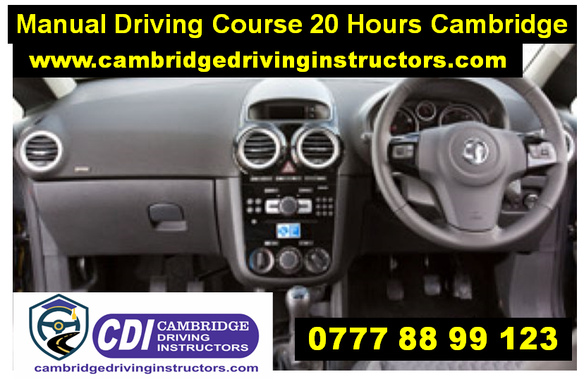 Manual Driving Lessons Cambridge 20 Hours